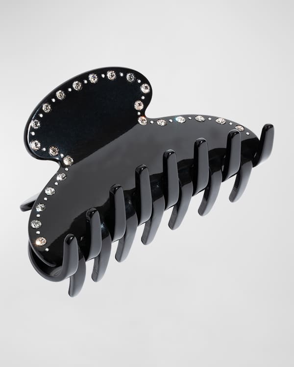 France Luxe Large Crystal Empress Jaw Clip | Neiman Marcus