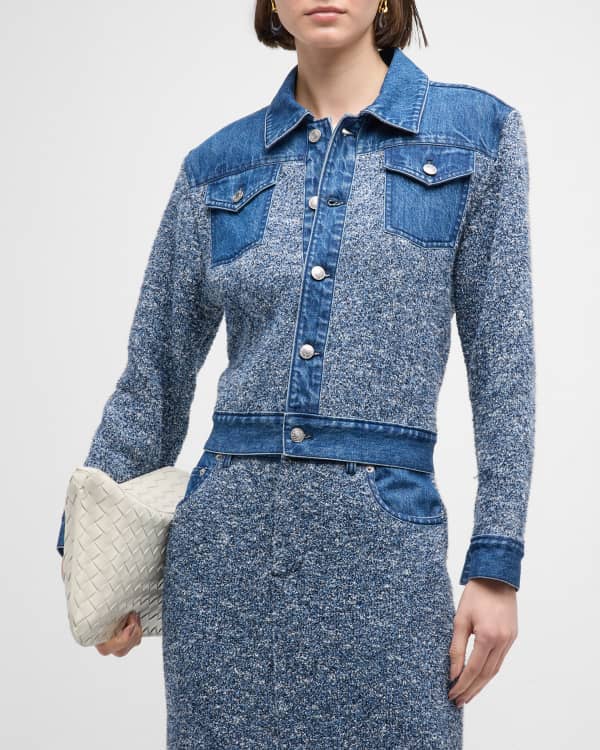 Ulla Johnson The Cosette Cropped Denim Jacket | Neiman Marcus