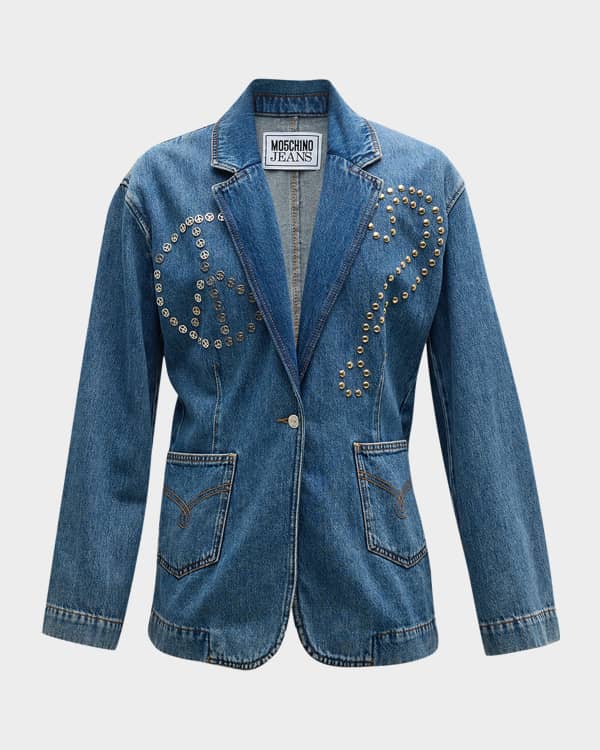 Ulla Johnson Odette Cinched-Waist Denim Jacket | Neiman Marcus