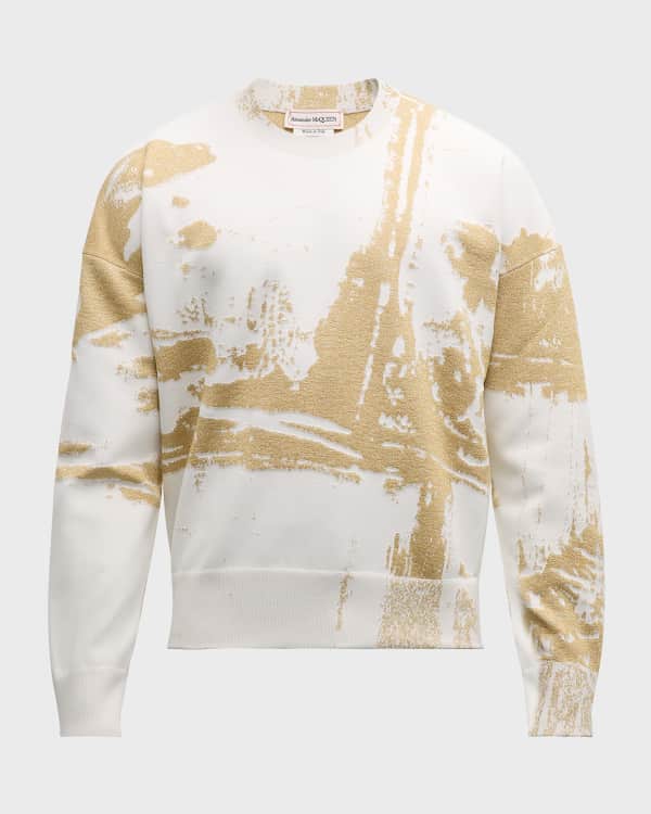 Amiri Men's Baja Bandana Wool-Cashmere Sweater | Neiman Marcus