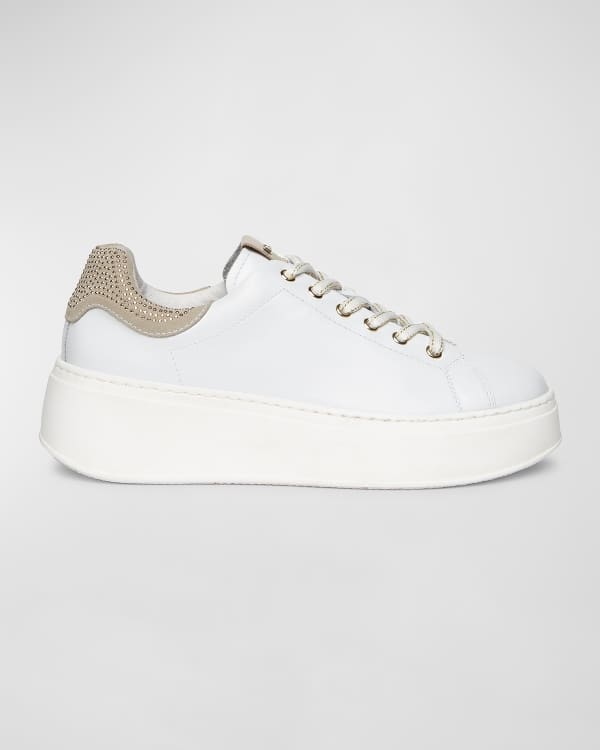 Vince Gabi Metallic Leather Low-Top Sneakers | Neiman Marcus