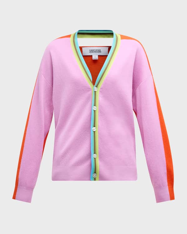 Marni Colorblock Cashmere Knit Cardigan | Neiman Marcus