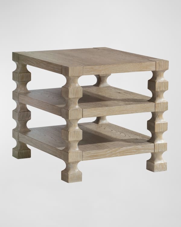 Bernhardt Linea Double Ring Chair-Side Table | Neiman Marcus