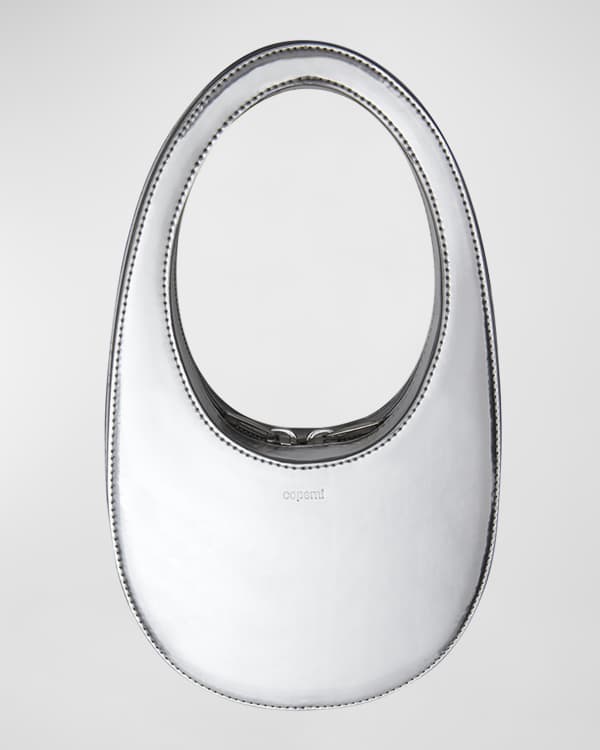 Coperni Denim Ring Pouch Top-Handle Bag | Neiman Marcus
