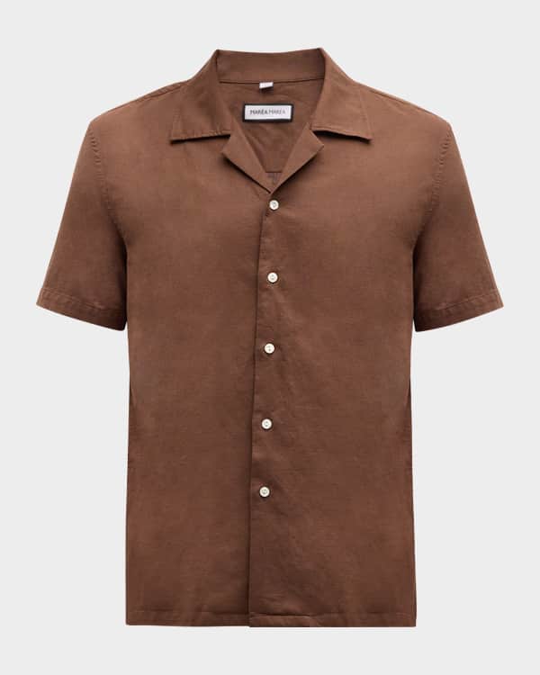 SIAMO VERANO Men's Romana Graphic Camp Shirt | Neiman Marcus