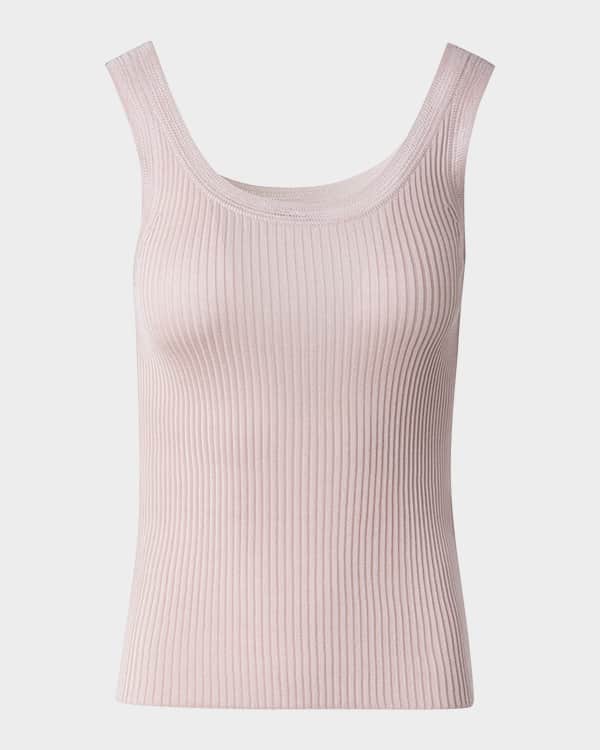 Co Ribbed Knit Tank | Neiman Marcus