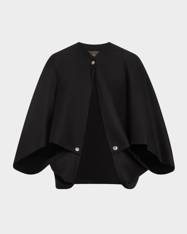 Loro Piana Cashmere Belted Cape | Neiman Marcus