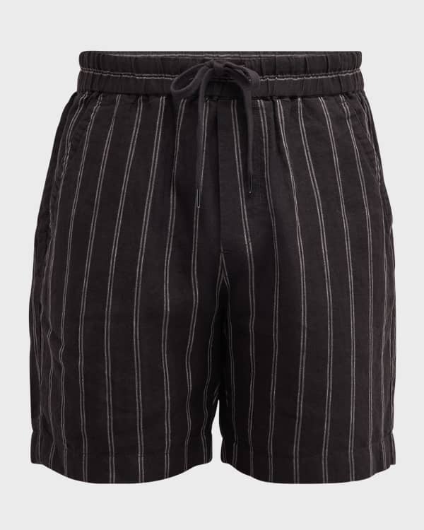 Ralph Lauren Purple Label Men's Silk-Linen Drawstring Shorts | Neiman ...