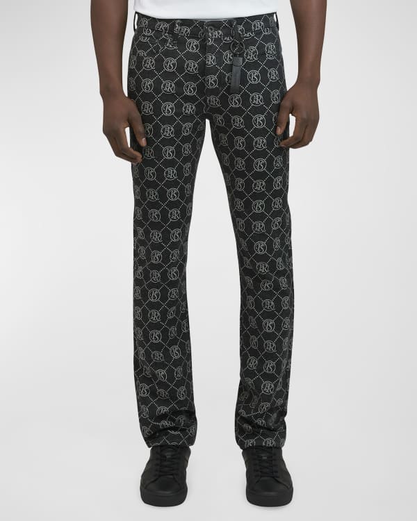 PAIGE Men's Lennox Slim Leather Pants | Neiman Marcus