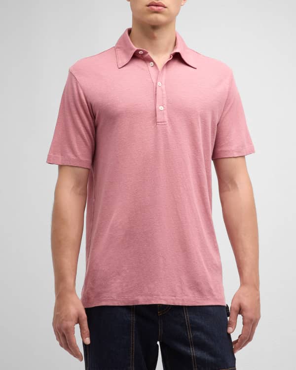 Bally Men's Cotton Pique Polo Shirt with B Logo | Neiman Marcus