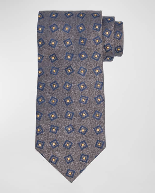Charvet Men's Geometric-Print Silk Tie | Neiman Marcus