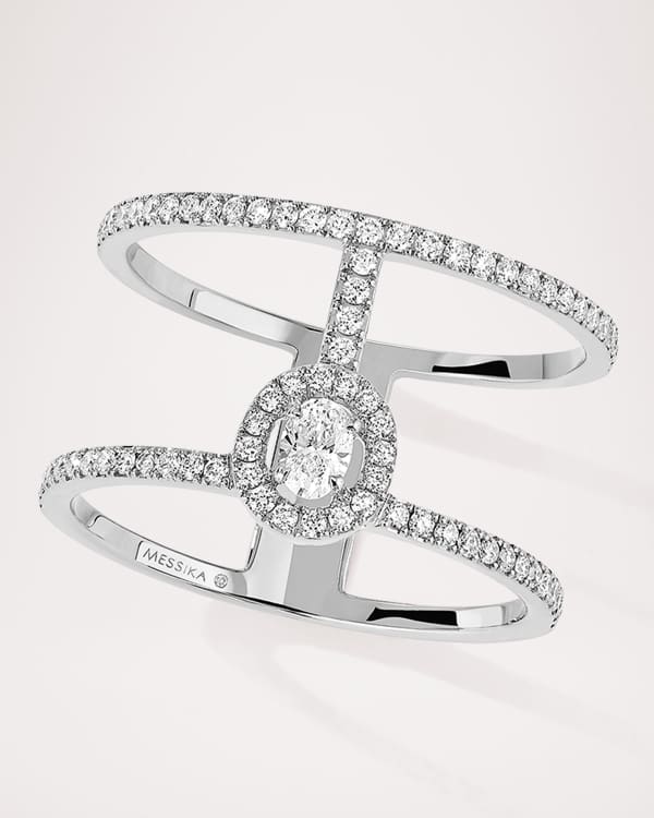 Messika Move Joaillerie 18K Yellow Gold Pavé Diamond Ring | Neiman Marcus