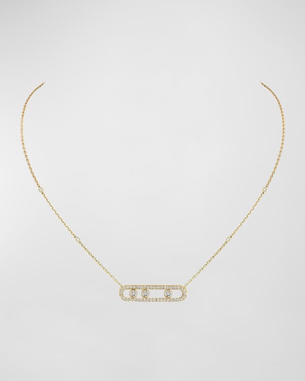 Messika Move Uno 18K Yellow Gold Diamond Choker | Neiman Marcus