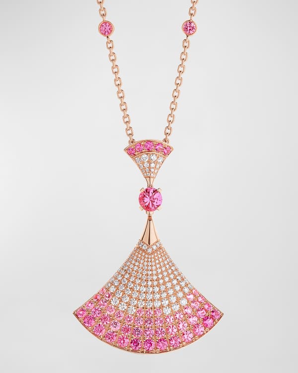 BVLGARI Divas Dream 18k Yellow Gold Diamond Necklace | Neiman Marcus