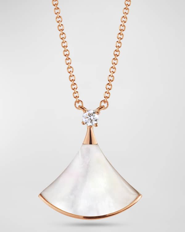 BVLGARI Divas Dream 18k Yellow Gold Diamond Necklace | Neiman Marcus