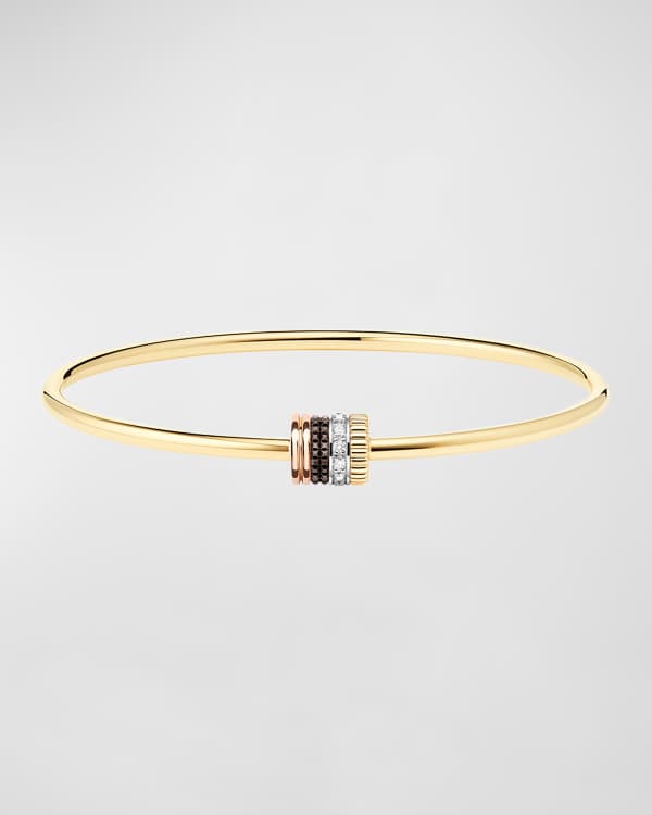 Boucheron Quatre 18K Mixed Gold Diamond Bangle | Neiman Marcus