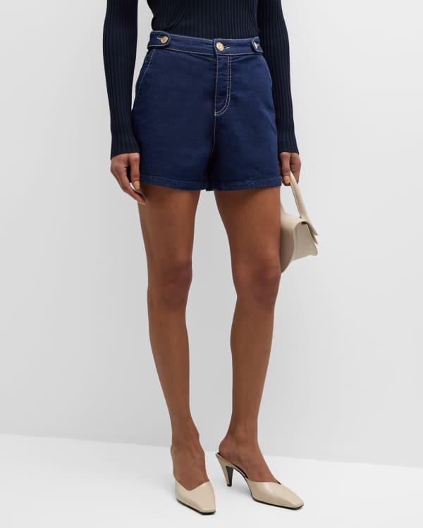 FRAME Denim Sailor Shorts | Neiman Marcus
