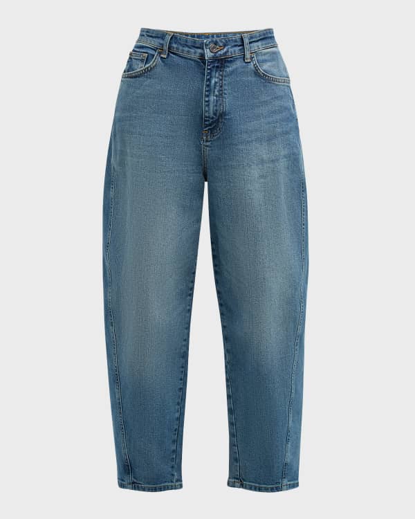 FRAME High-Rise Easy Capri Jeans | Neiman Marcus