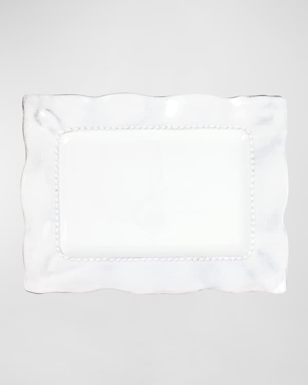 Vietri Lastra Rectangular Platter, White | Neiman Marcus