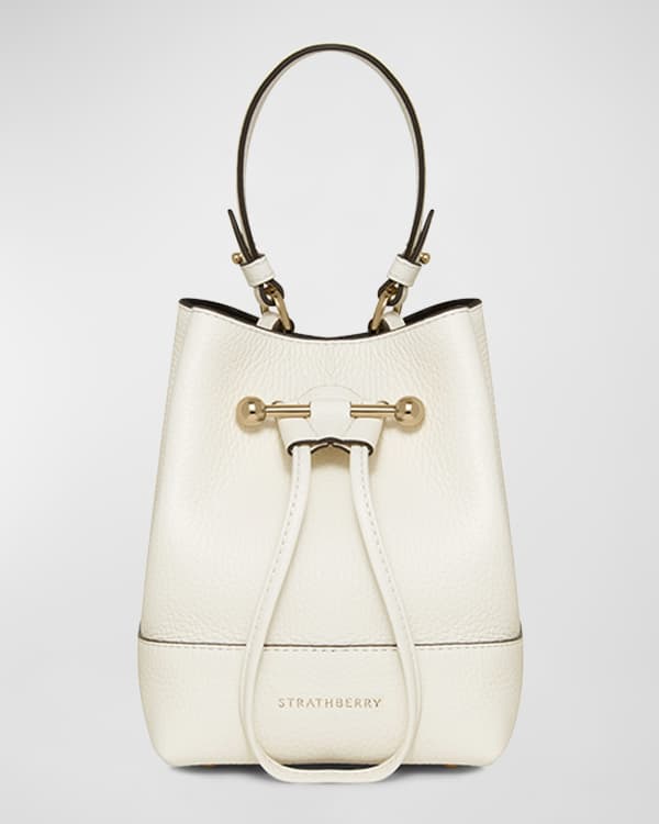 STRATHBERRY Lana Osette Midi Leather Bucket Bag | Neiman Marcus