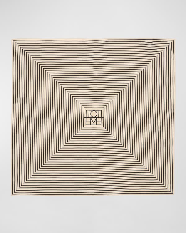 Coach Vintage Signature Monogram Silk Skinny Scarf | Neiman Marcus