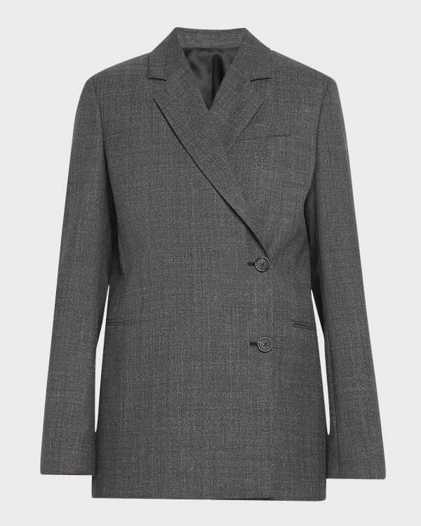 Derek Lam 10 Crosby Balton Velvet Single-Breasted Blazer | Neiman Marcus