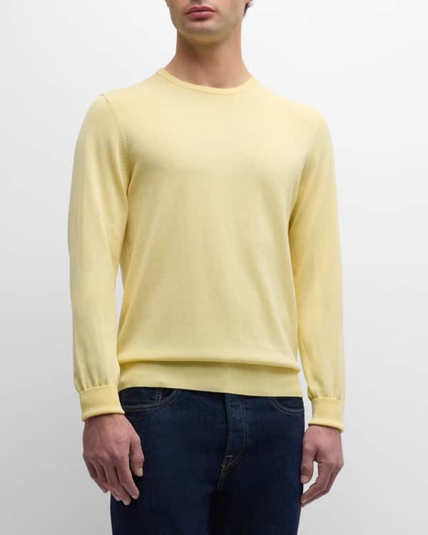 John Varvatos Men's Dahl Mercerized Spray Dye Sweater | Neiman Marcus
