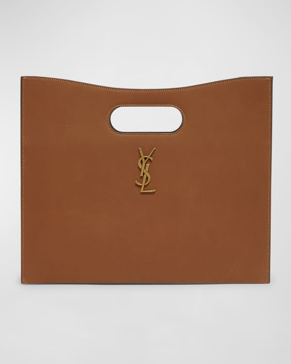 Saint Laurent Cassandra Mini YSL Top-Handle Crossbody Bag in Suede ...