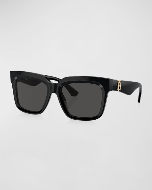 Burberry TB Acetate & Plastic Cat-Eye Sunglasses | Neiman Marcus