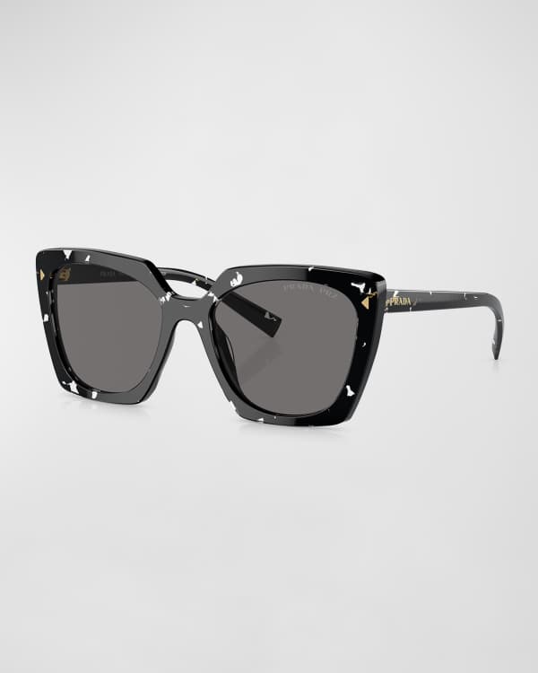 Burberry TB Acetate & Plastic Cat-Eye Sunglasses | Neiman Marcus