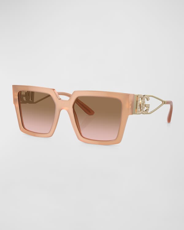 Dolce&Gabbana DG Printed Square Sunglasses | Neiman Marcus