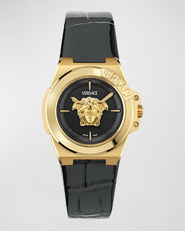 Versace 35mm Versace Reve Watch with Bracelet Strap, Two Tone/Green ...