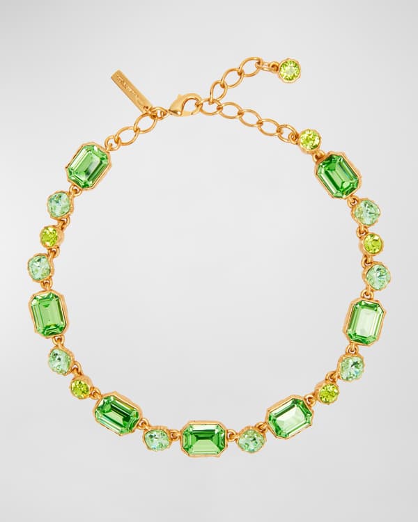 Isabel Marant Split Crystal Chain Necklace | Neiman Marcus