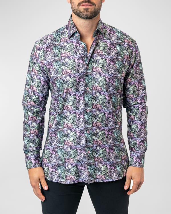 Maceoo Men's Einstein Patterned Sport Shirt | Neiman Marcus