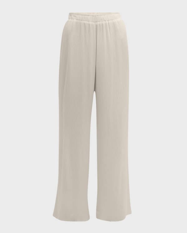 KNITSS Valentina Wide-Leg Pointelle Knit Pants | Neiman Marcus