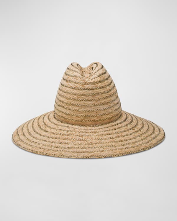 Gigi Burris Drake Asymmetric Straw Fedora | Neiman Marcus