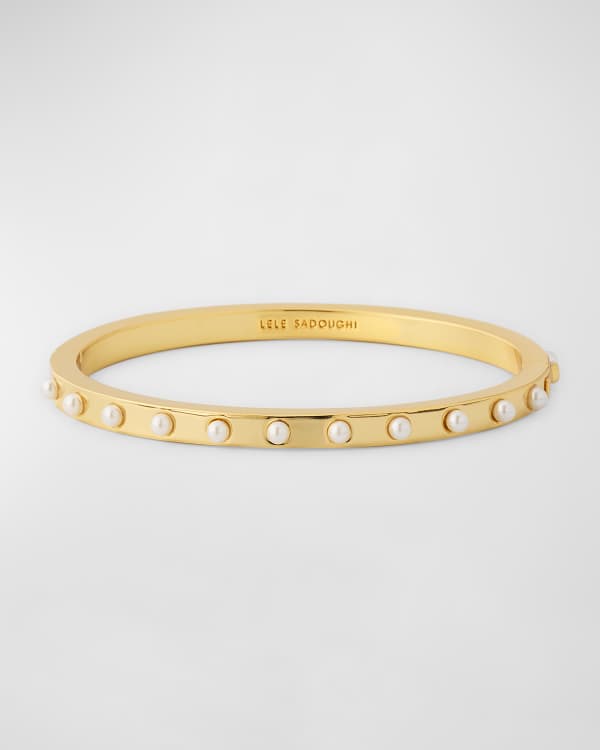 Alexis Bittar Punk Deco Lucite Crystal Hinge Bracelet | Neiman Marcus
