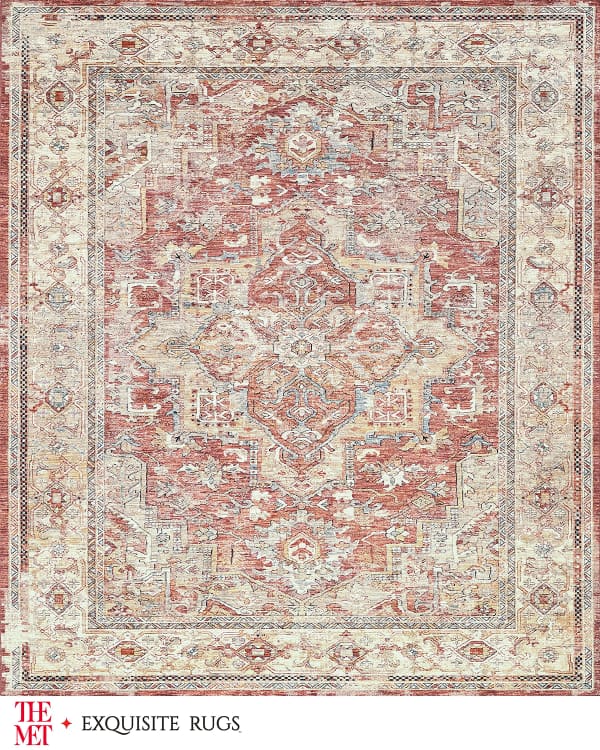 Exquisite Rugs x THE MET Antique Loom Beige & Rust Rug, 8' x 10 ...