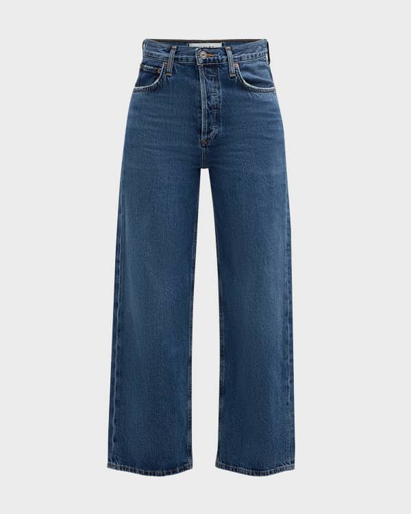 FRAME High-Rise Easy Capri Jeans | Neiman Marcus