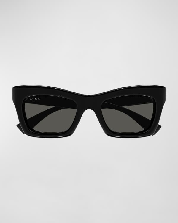 Gucci Star Stud Crystal Acetate Cat-Eye Sunglasses | Neiman Marcus