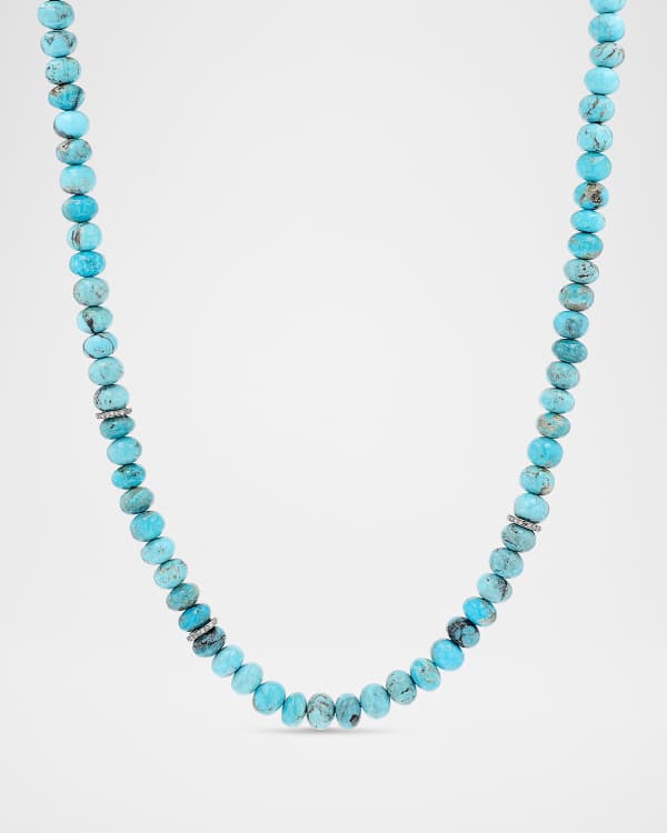 Sheryl Lowe Diamond Rondelle and Mixed Stone Bead Necklace | Neiman Marcus