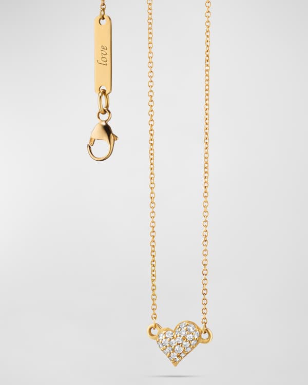 Monica Rich Kosann 18k Yellow Gold Slim Round Nan Locket Necklace with Lines Neiman Marcus