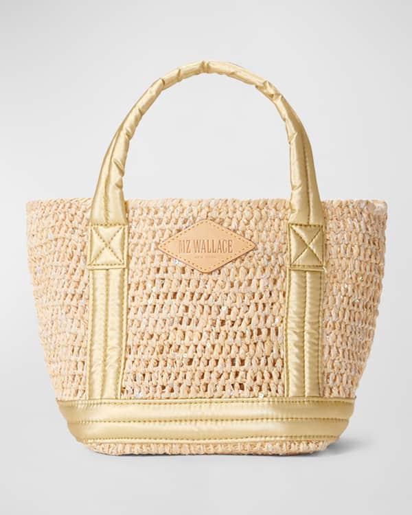 MZ WALLACE Large Raffia Beach Tote Bag | Neiman Marcus