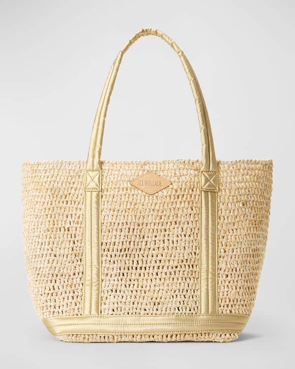 MZ WALLACE Large Raffia Beach Tote Bag | Neiman Marcus