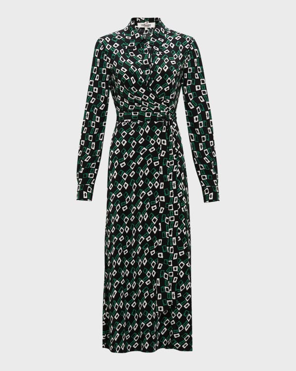 Chiara Boni La Petite Robe Floral-Print Chiffon Midi Wrap Dress | Neiman Marcus