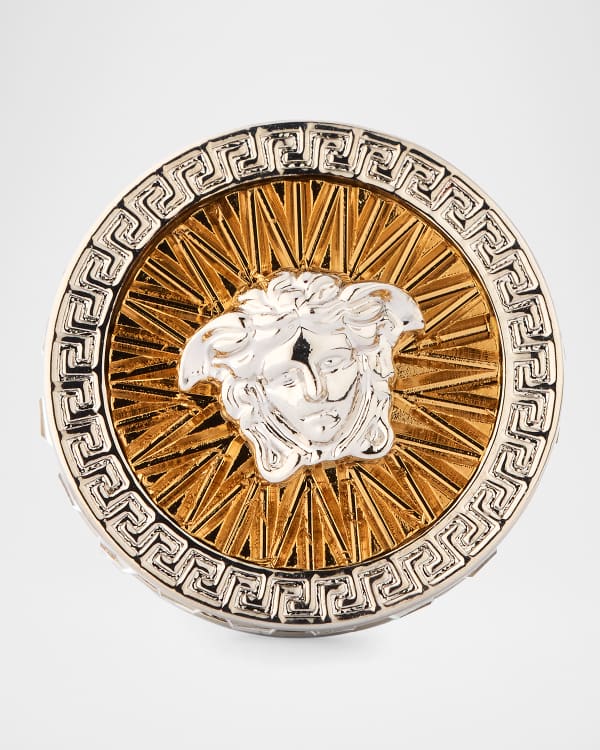 Versace Men's Enamel Medusa Signet Ring | Neiman Marcus
