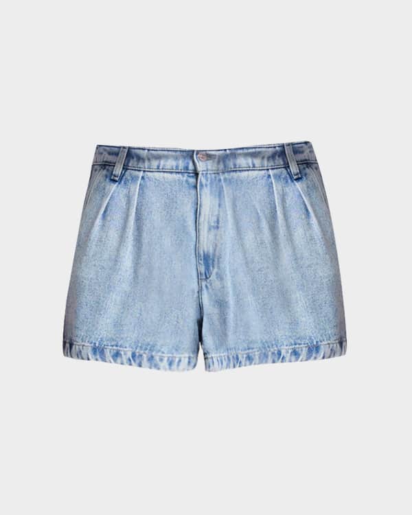 Toteme Classic Denim Bermuda Shorts | Neiman Marcus