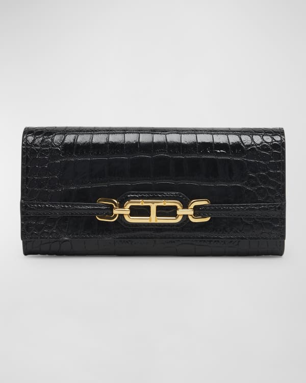 TOM FORD TF Compact Zipped Wallet in Grained Leather | Neiman Marcus