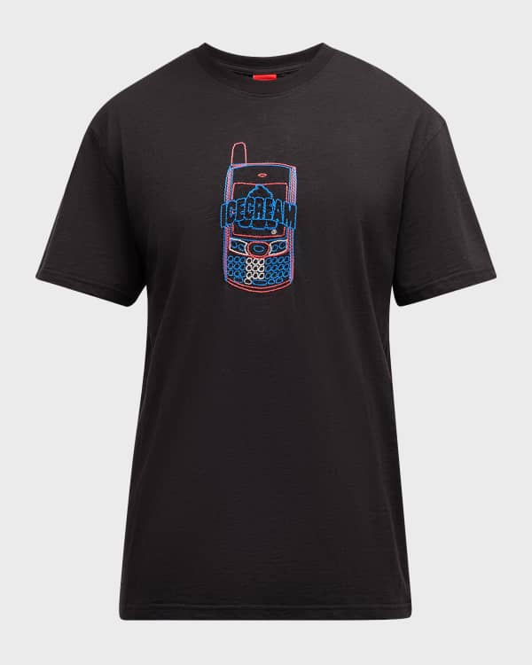 Karl Lagerfeld Paris Men's Shiny KL Logo T-Shirt | Neiman Marcus