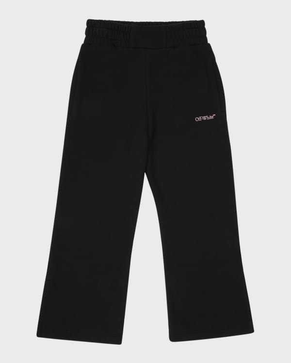 Off-White Girl's Bookish Logo Tape Pants, Size 4-12 | Neiman Marcus